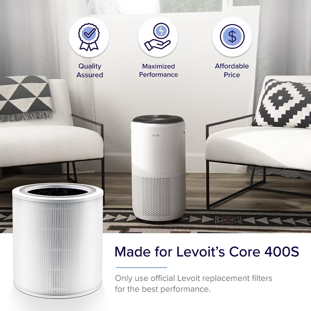Levoit Core 400S True HEPA 3-Stage Replacement Filter Core 400S-RF ...