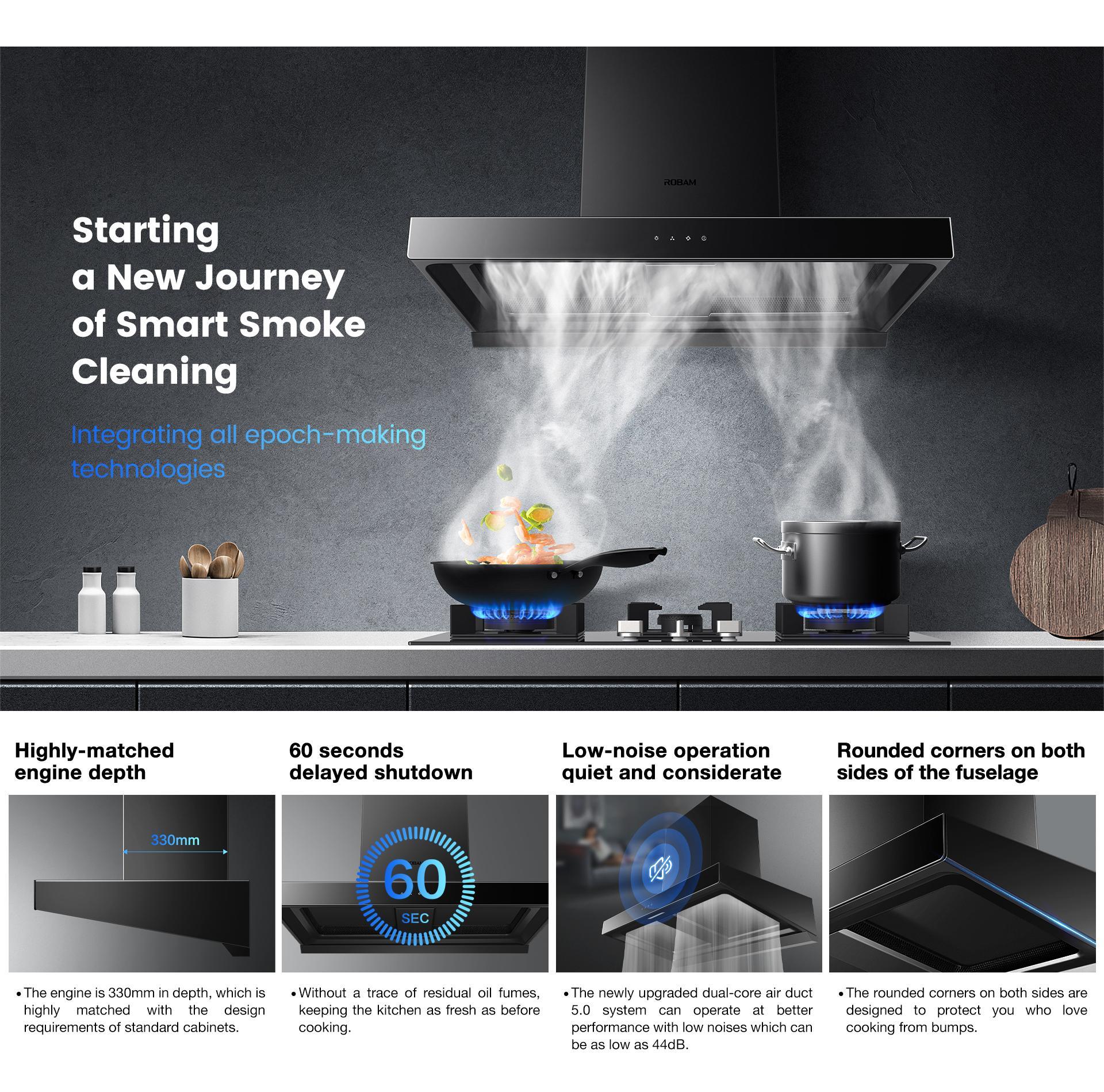 ROBAM Dual-Cavity Range Hood A862 | Shopee Malaysia