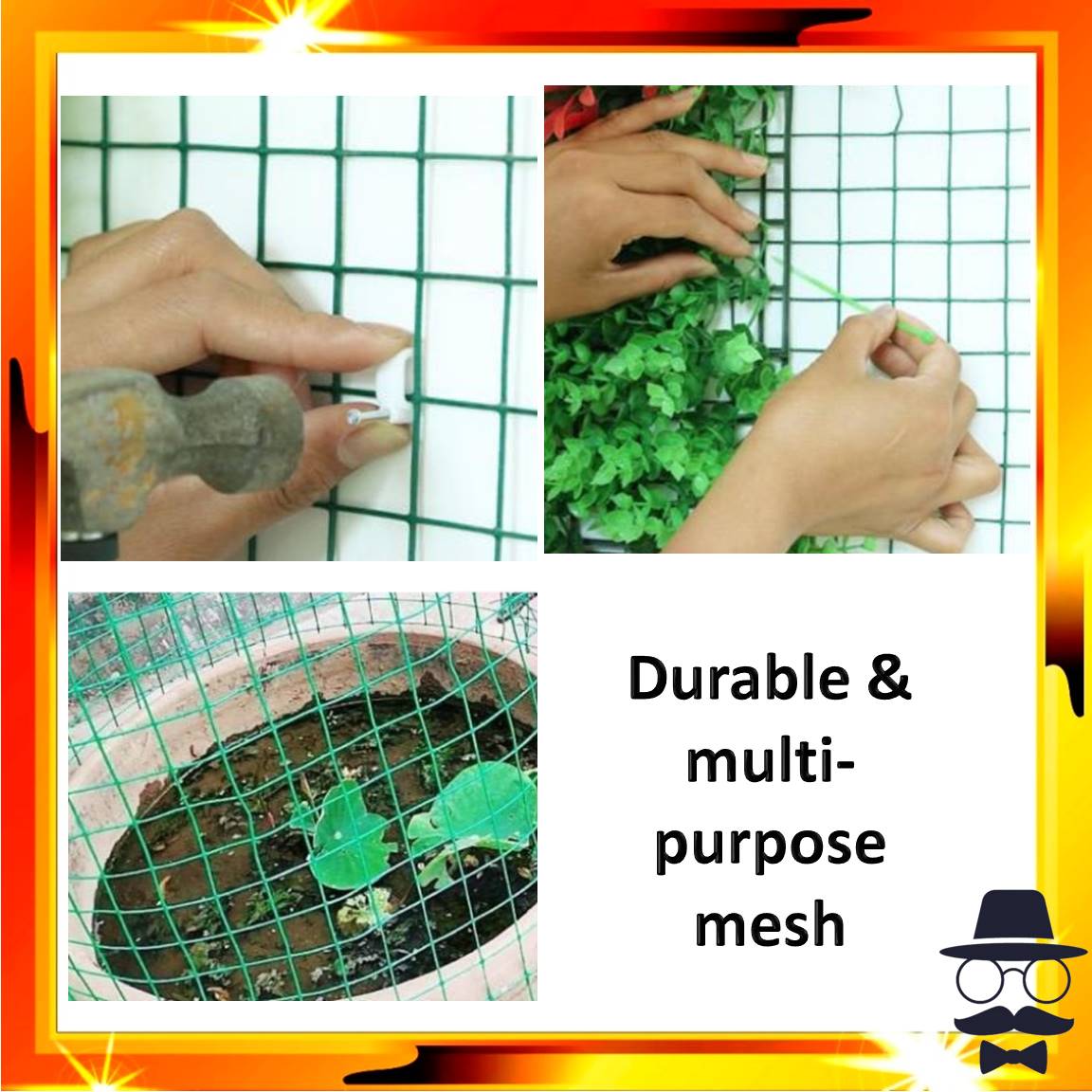 3ft x 40ft ± & Green PVC Coated Galvanized BRC Welded Wire Mesh Net ...
