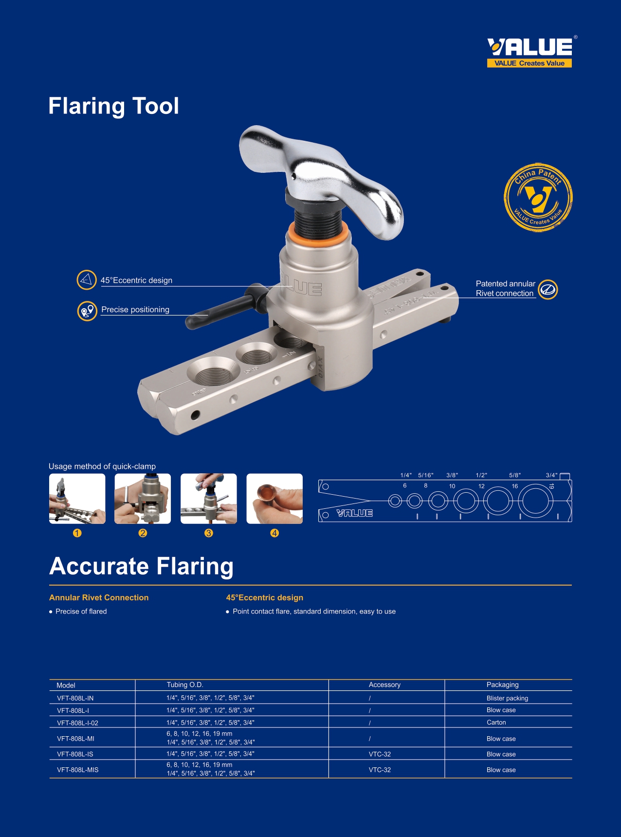 Value Flaring Tool 1/4" - 3/4" (VFT-808L-I) | Shopee Malaysia