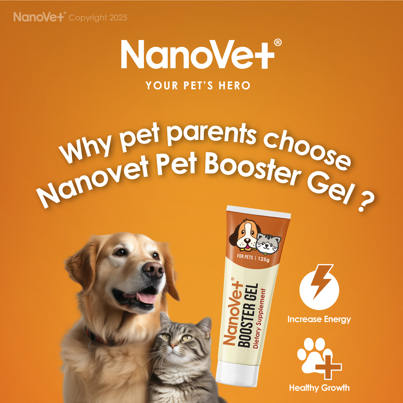 Nanovet® Pet Booster Gel for Cat and Dog (125gm) | Shopee Malaysia