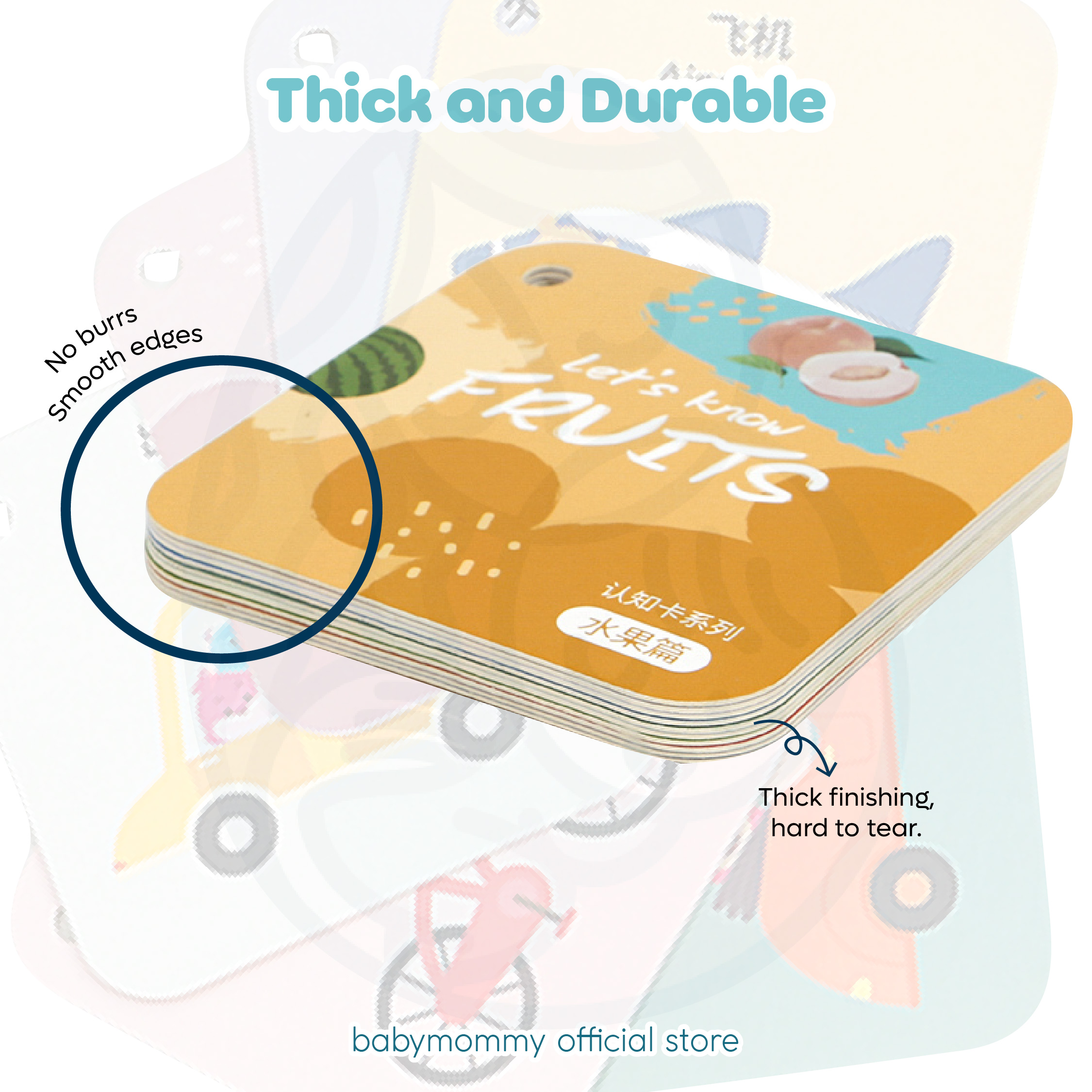 Babymommy👶🇲🇾Original Disney 4-in-1 Baby Learning Cards High Quality ...