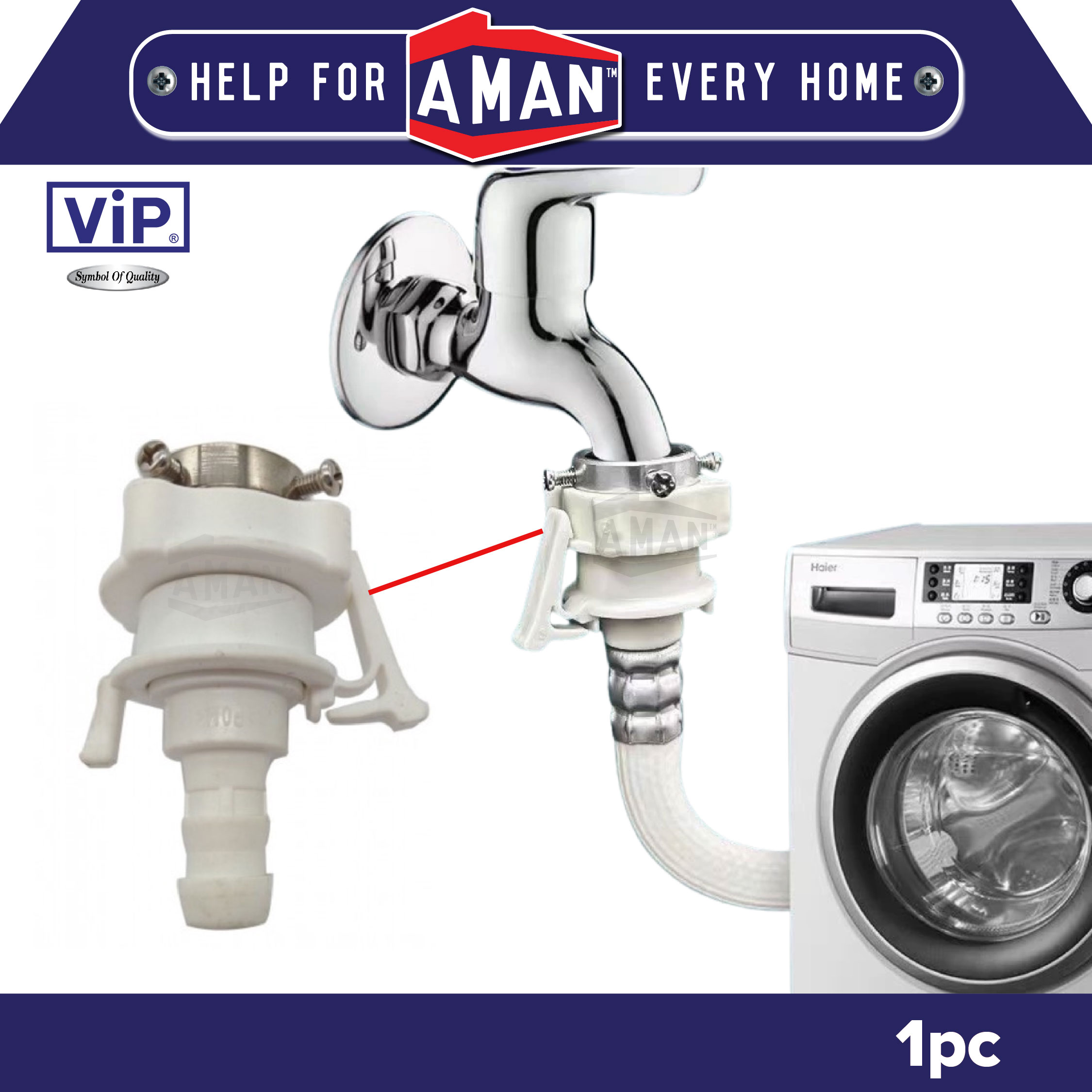 ViP Washing Machine Water Tap Adaptor Connector Washing Machine Hose ...