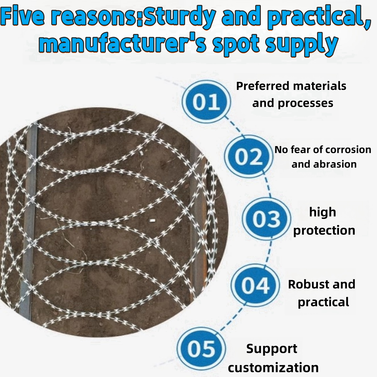 Dawai Duri Pagar/Kawat Razor Concertina Barbed Wire/6 Size/Dawai Kawat ...