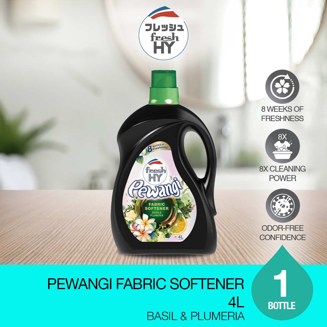 Fresh HY Pewangi Fabric Softener Basli & Plumeria 4L | Shopee Malaysia