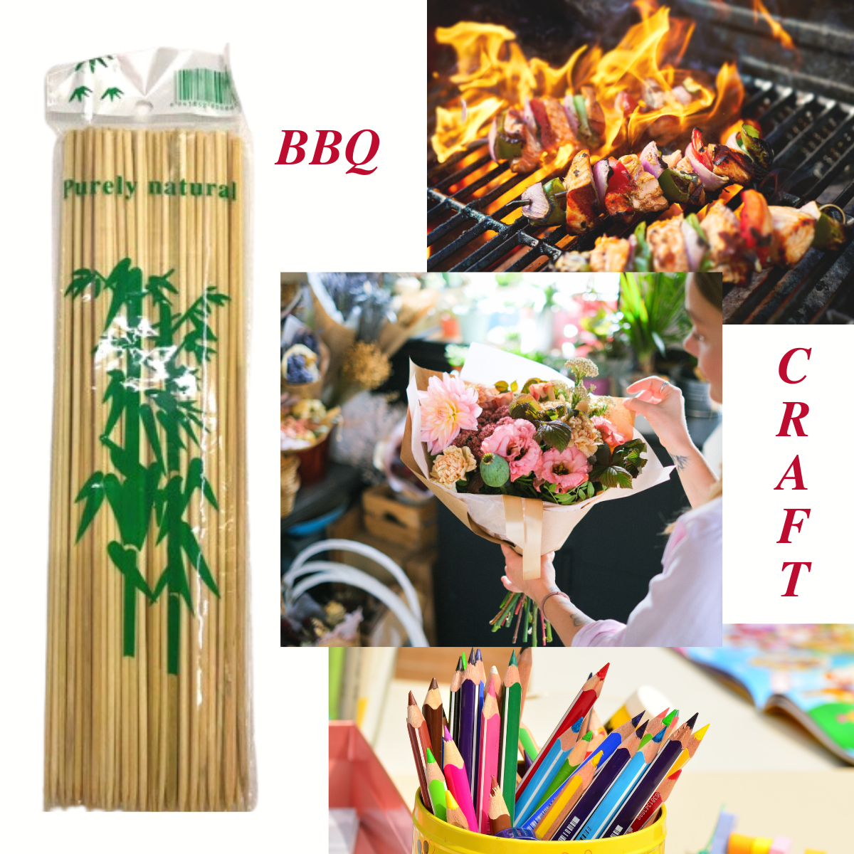 [RM12.00/PKT **1KG** Batang Lidi Satay Stick/ Bamboo Skewer/ Kayu Cucuk ...