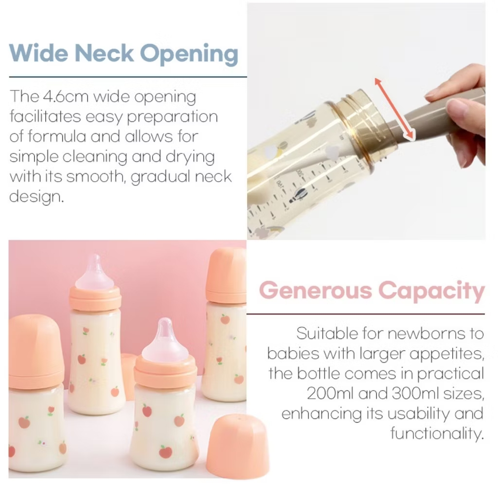 Grosmimi PPSU Feeding Bottle 200ml/ 300ml/ Single/ Twin Pack/ Replacement Silicone Teat/ Straw ...