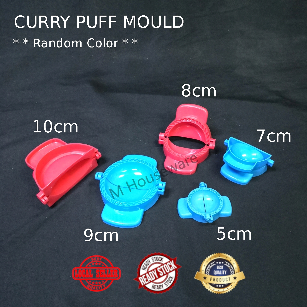 Plastic Curry Puff Mould 5cm~10cm Dumpling Mould Acuan Karipap 咖喱角模 ...