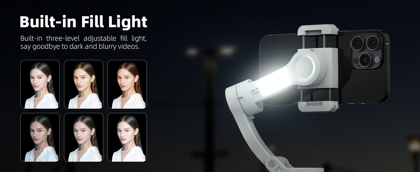 Handheld Gimbal 3-Axis Cell Phone Stabilizer Anti-Shake Intelligent ...