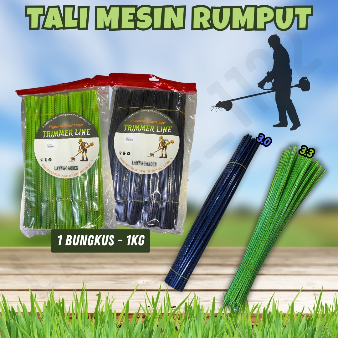 3.0mm | 3.3mm Tali Mesin Rumput Tahan Lasak/Heavy Duty Nylon Cutter ...