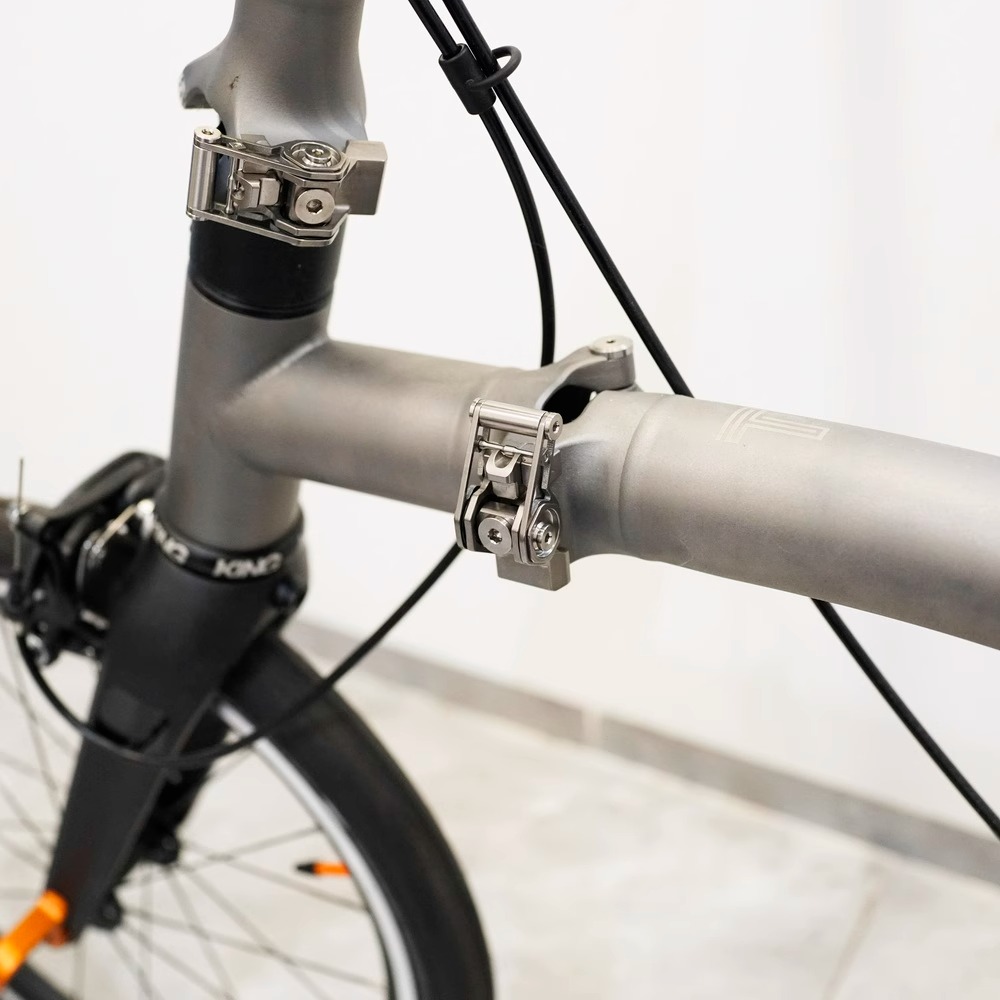 Union Jack TITANIUM TX4 Quick Release Hinge Clamp Lever for Brompton ...