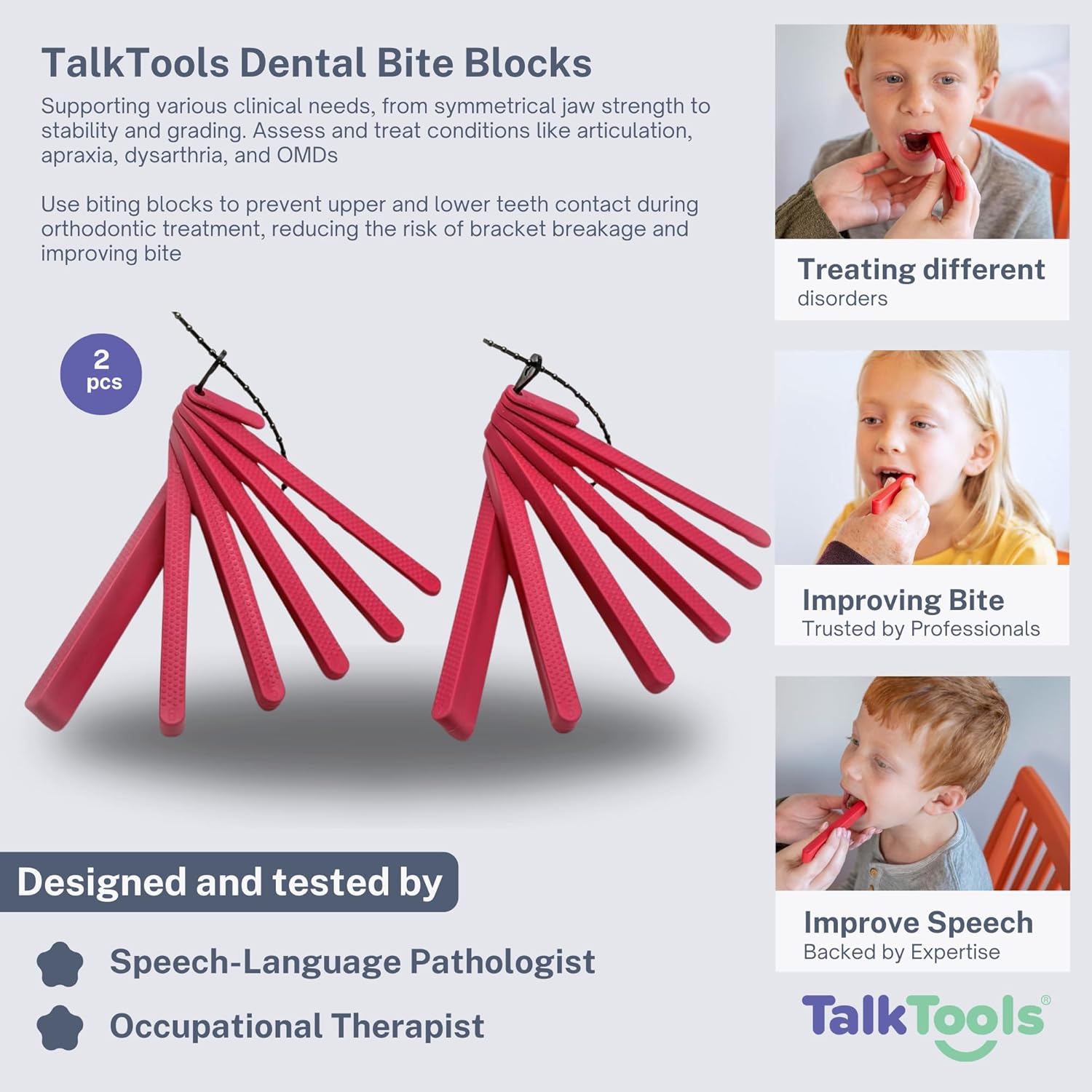 TalkTools Jaw Grading Bite Blocks for Oral Motor Therapy | Autism ...