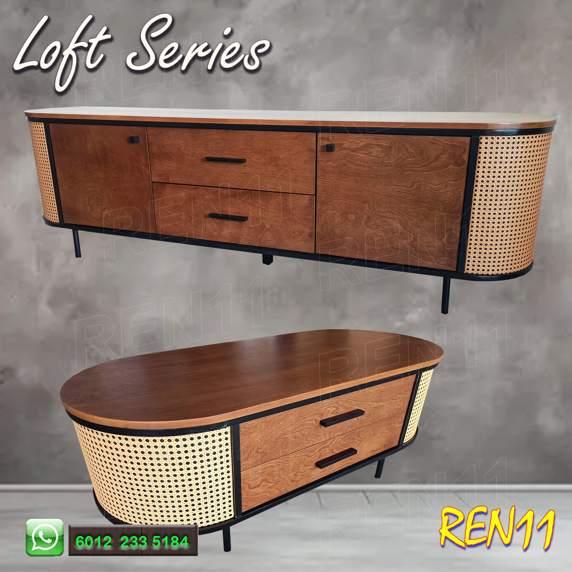 🔥Raya SaLE🔥Solid TV Cabinet, Coffee Table, Display Cabinet, Console Cabinet - Wood Series ...