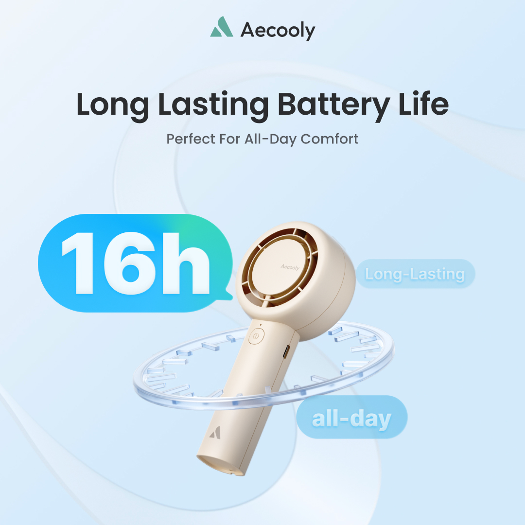 Aecooly Halo 01 Portable Fan Mini Handheld Fan | Turbo Fan 5 Speed Cooling Fan | 1 Year Warranty ...