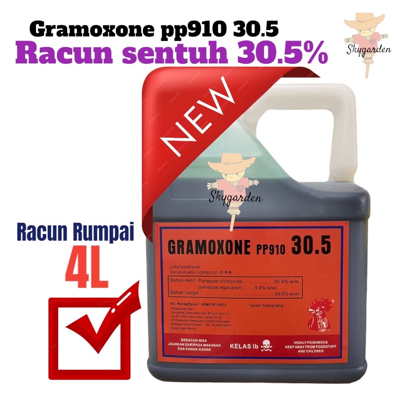 4L Racun Sentuh 30.5% |Racun Lalang&Rumput | Shopee Malaysia