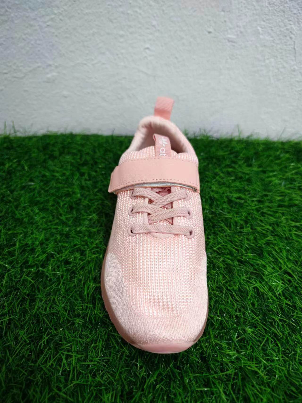 (Ready Stock) Kids Sport Shoe Peach with Magic Velcro (Abibos) | Shopee ...