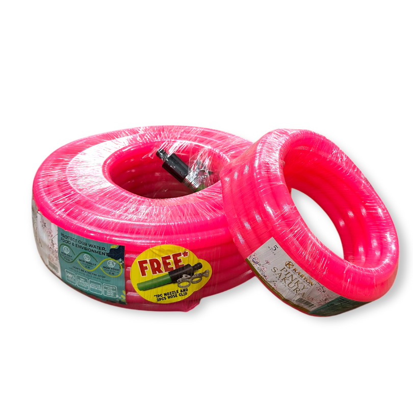 🐼 SAKURA 🌸🌸🌸 [2.5mm] LOCAL PINK Garden Hose / Paip Getah Hos Getah ...