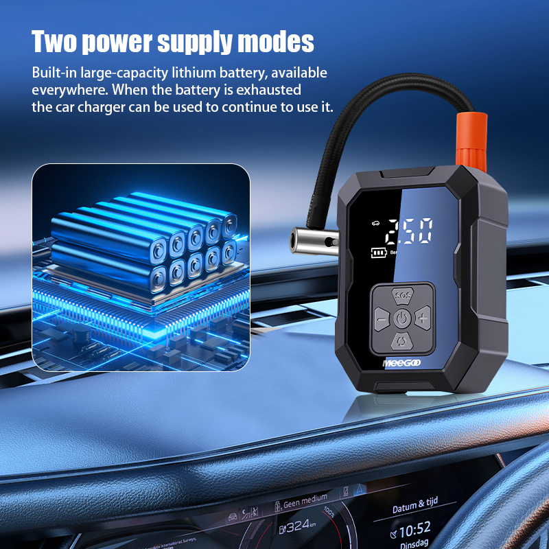 Electric Air Pump Tyre Car Inflator Wireless Pump Tayar Kereta Digital ...