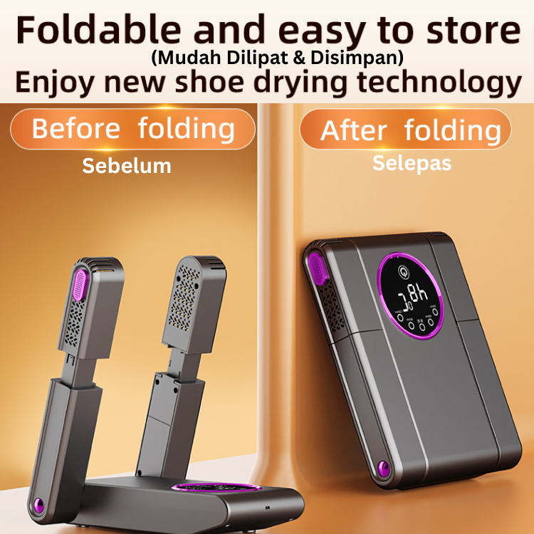 Shoe Dryer Machine with Double Arm Pengering Kasut UV Light ...