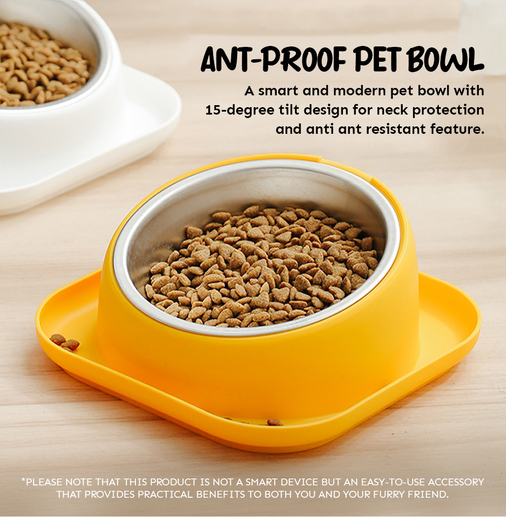 [No More Ants!] Anti-ant Pet Bowl Stainless Steel Cat Bowl Durable Pet ...