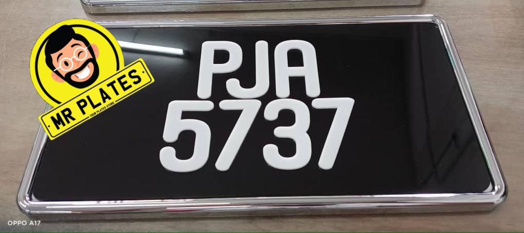 3D Crystal Car Number Plate Nombor Plat Kereta Kristal No Plat Timbul ...
