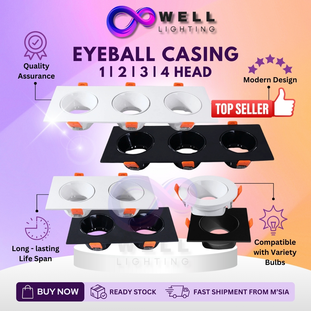 Casing Eyeball LED Fitting Recessed Spotlight GU10 Bulb Holder ...