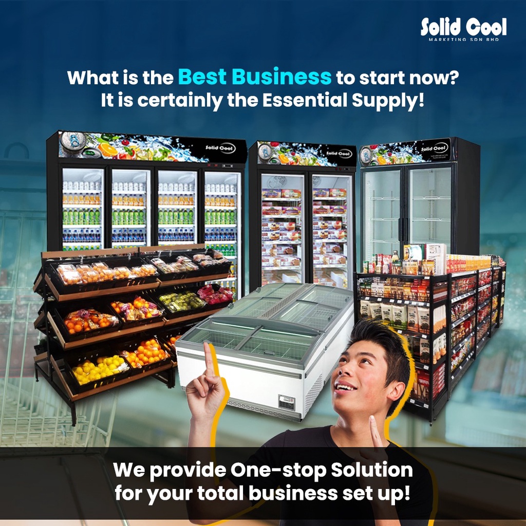 [ SOLID COOL ] UPRIGHT 4 DOOR CHILLER FREEZER | Stainless Steel Blower System | Shopee Malaysia