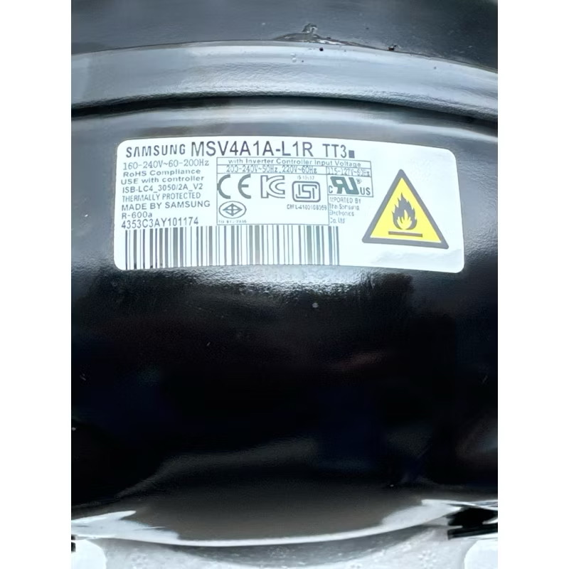 Samsung peti sejuk kompressor / samsung fridge compressor MSV4A1AL1R ...