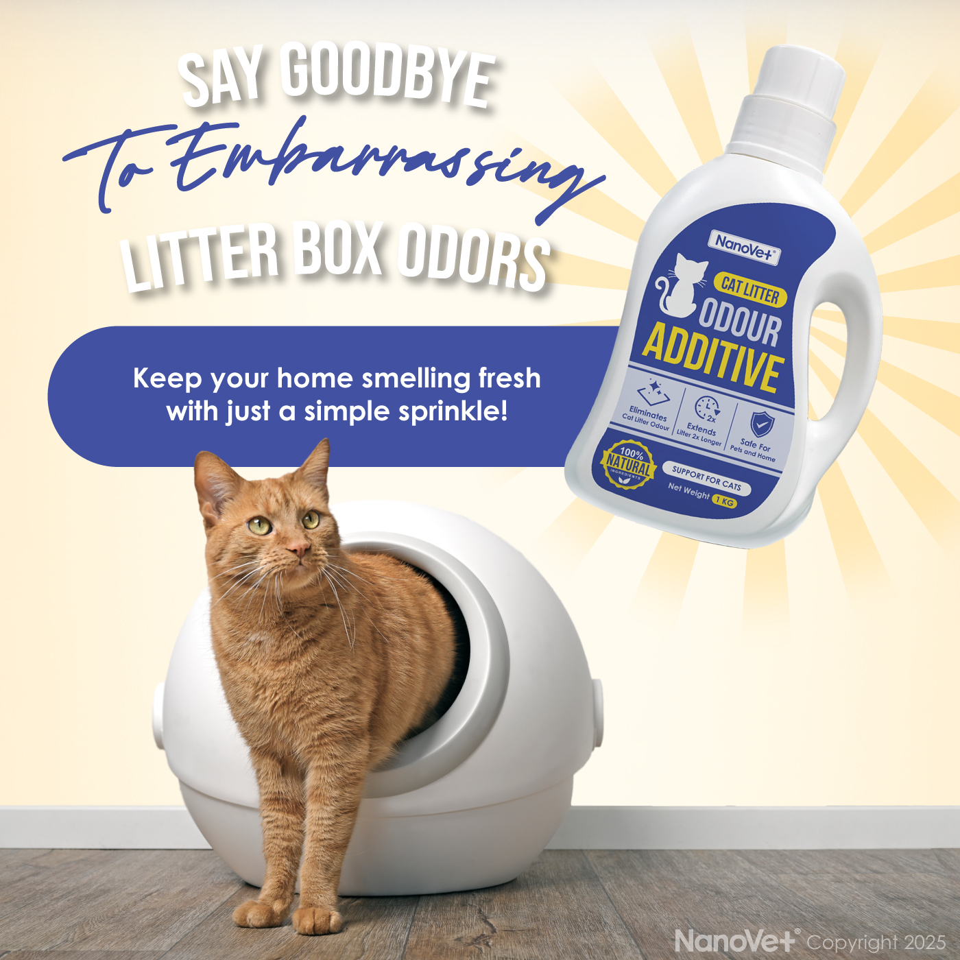 Nanovet® Cat Litter Odour Additive (1KG) | Shopee Malaysia