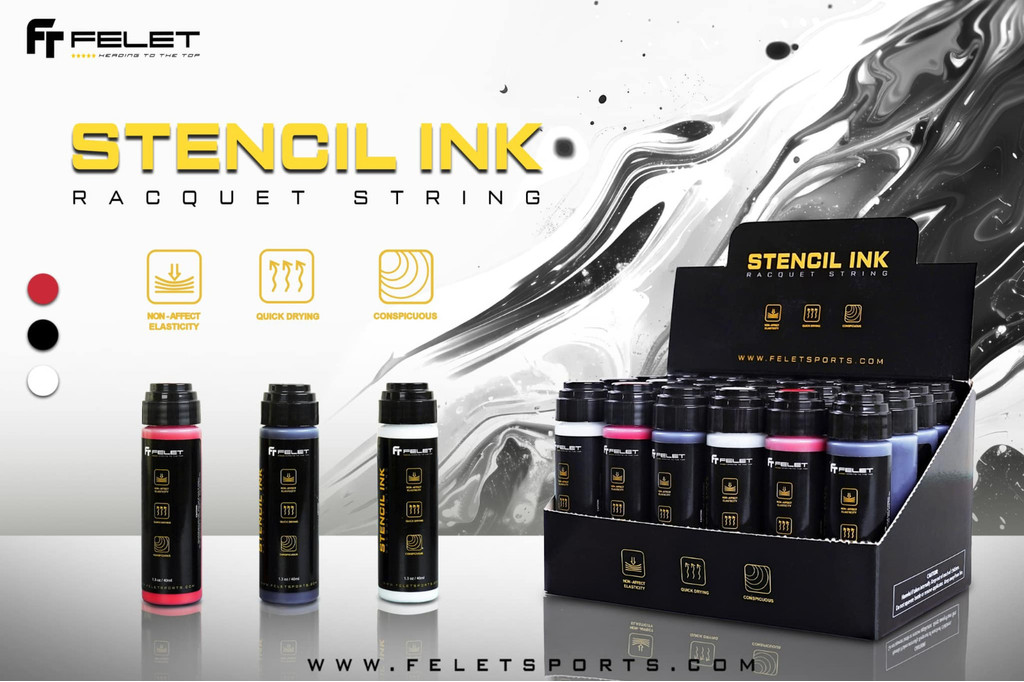 (READY STOCK)FELET Racquet Stencil Ink for Badminton Tennis Squash ...