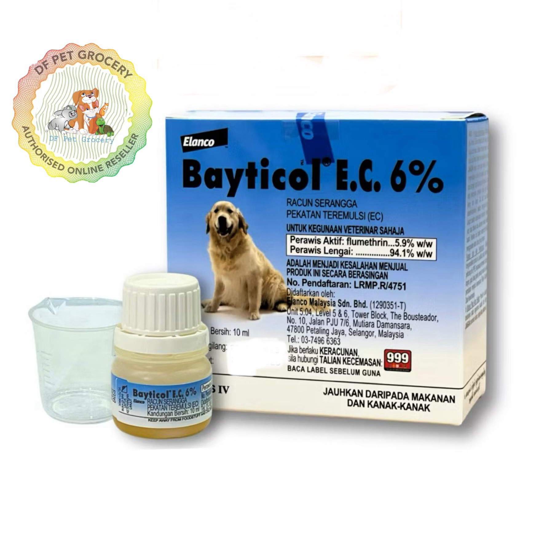 Elanco Bayticol Fleas And Ticks Wash EC 6% - 10ml | Shopee Malaysia