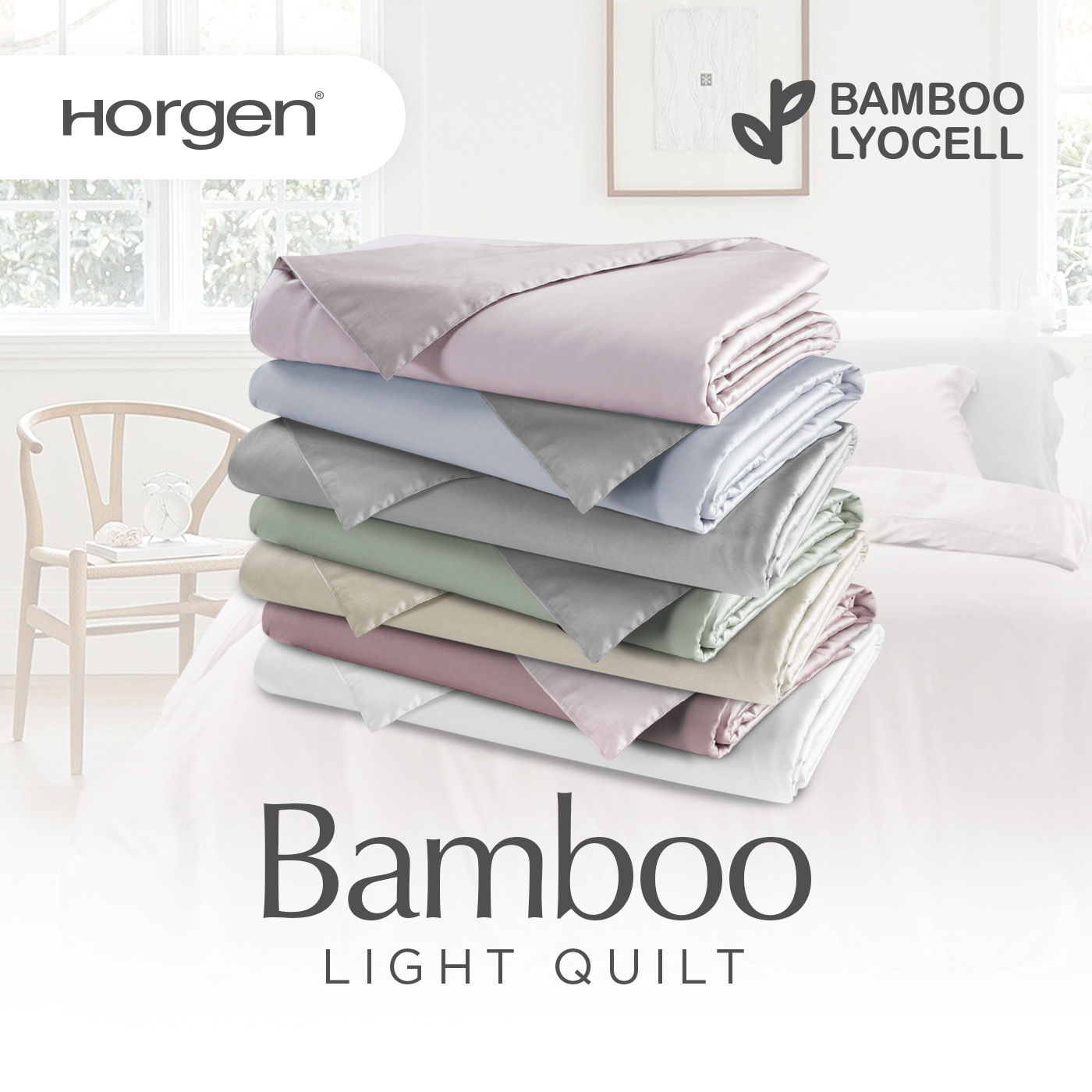 Horgen Bamboo Lyocell Light Quilt Reversible Colors | Quilted Comforter ...