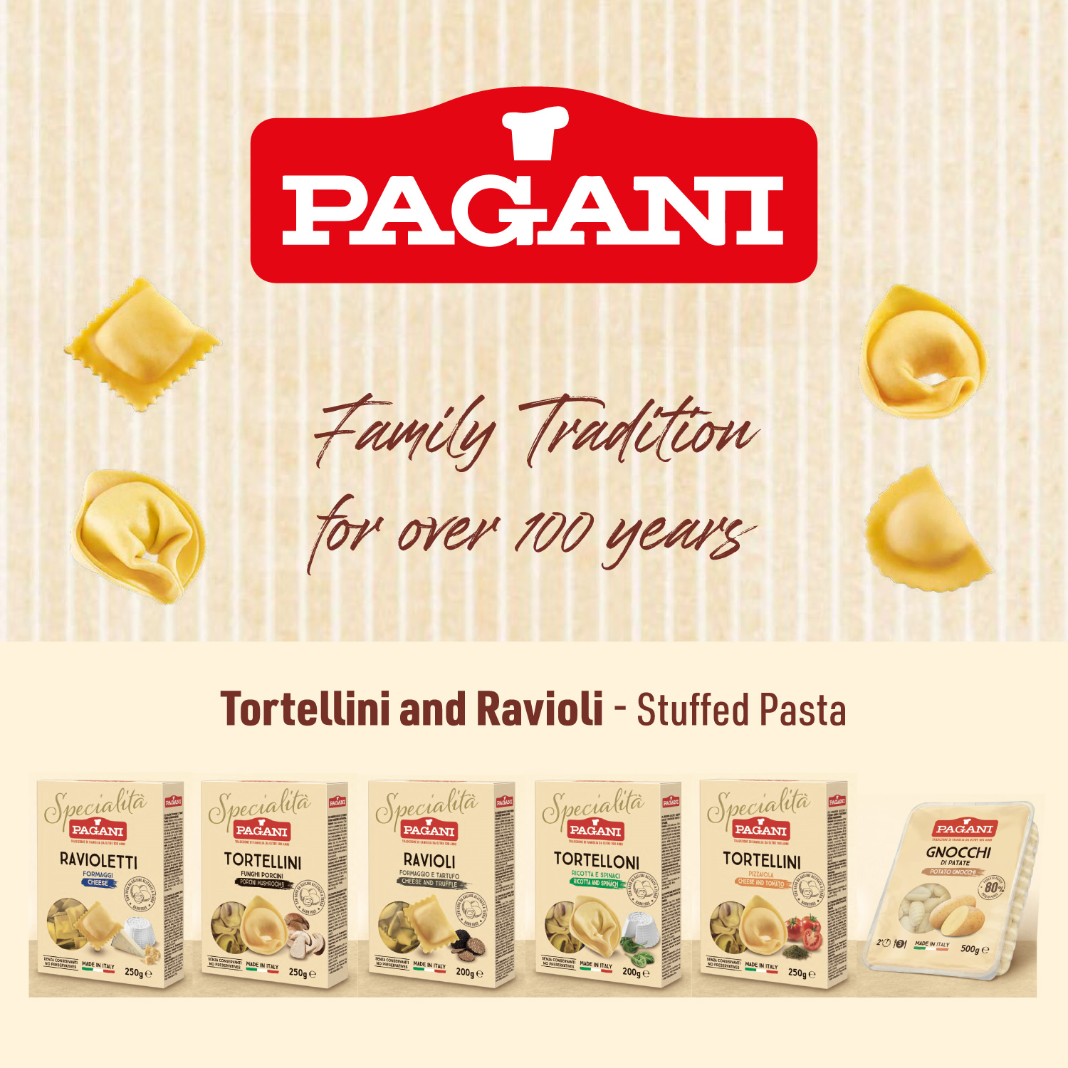 PAGANI - Ravioli / Tortelloni / Gnocchi - Stuffed Pasta | Shopee Malaysia