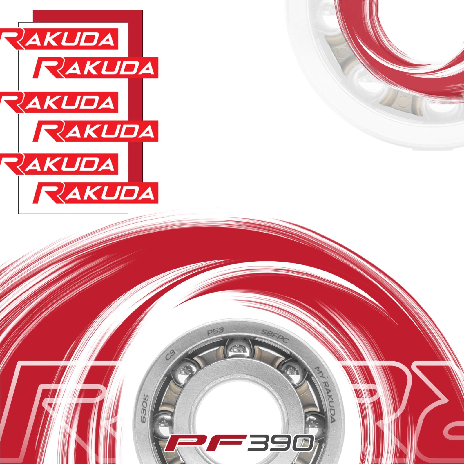 RAKUDA PF390 Performance bearing set Y15ZR LC135 DREAM SRL RS/RSX150 WAVE125 *WITH CERAMIC BALL ...