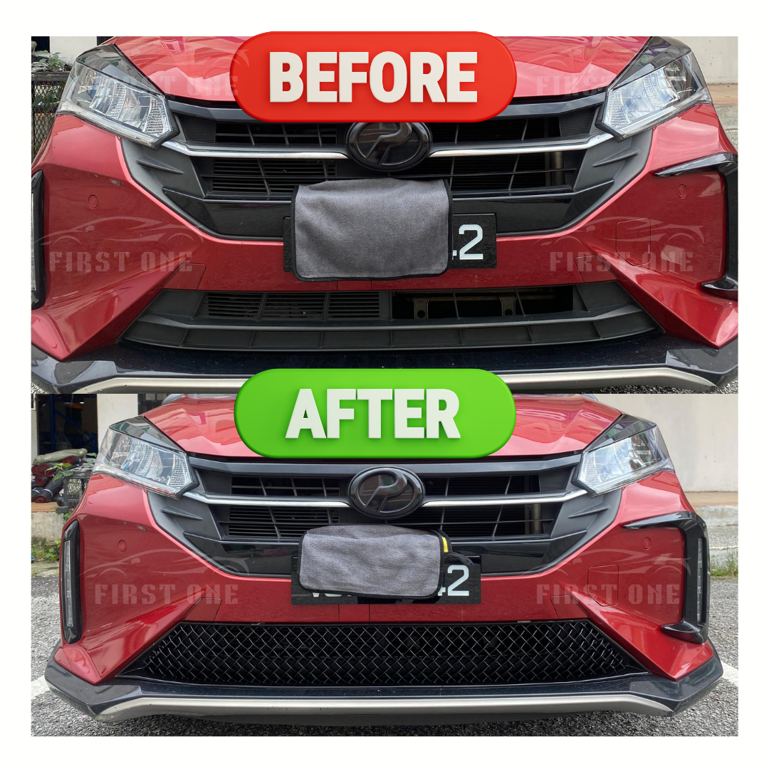 Perodua Myvi 2022-Present Front Bottom Grill Glossy Black Grilled Plug ...