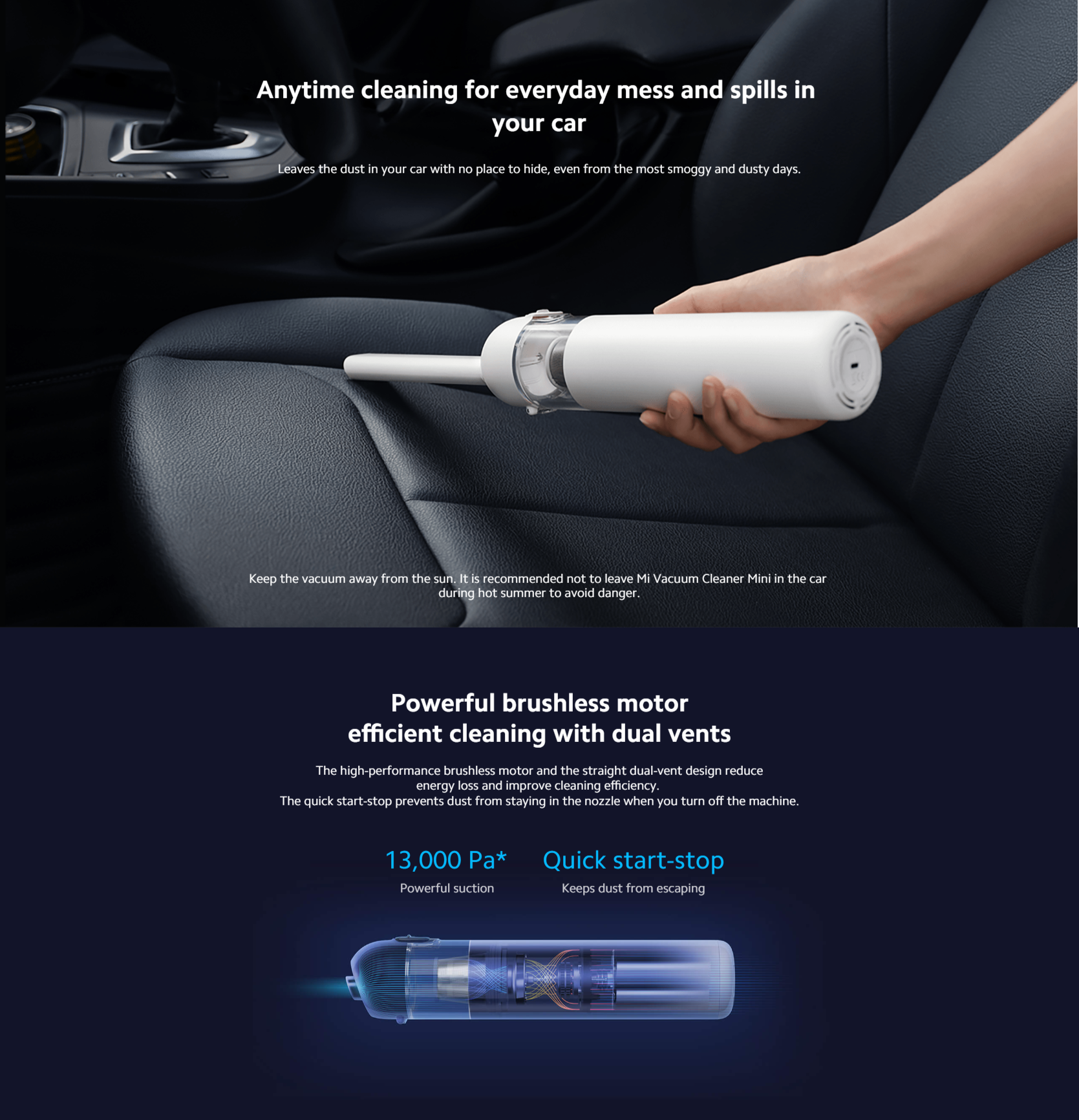 Xiaomi Vakum Vacuum Cleaner Mini | Powerful Brushless Motor | Cordless ...
