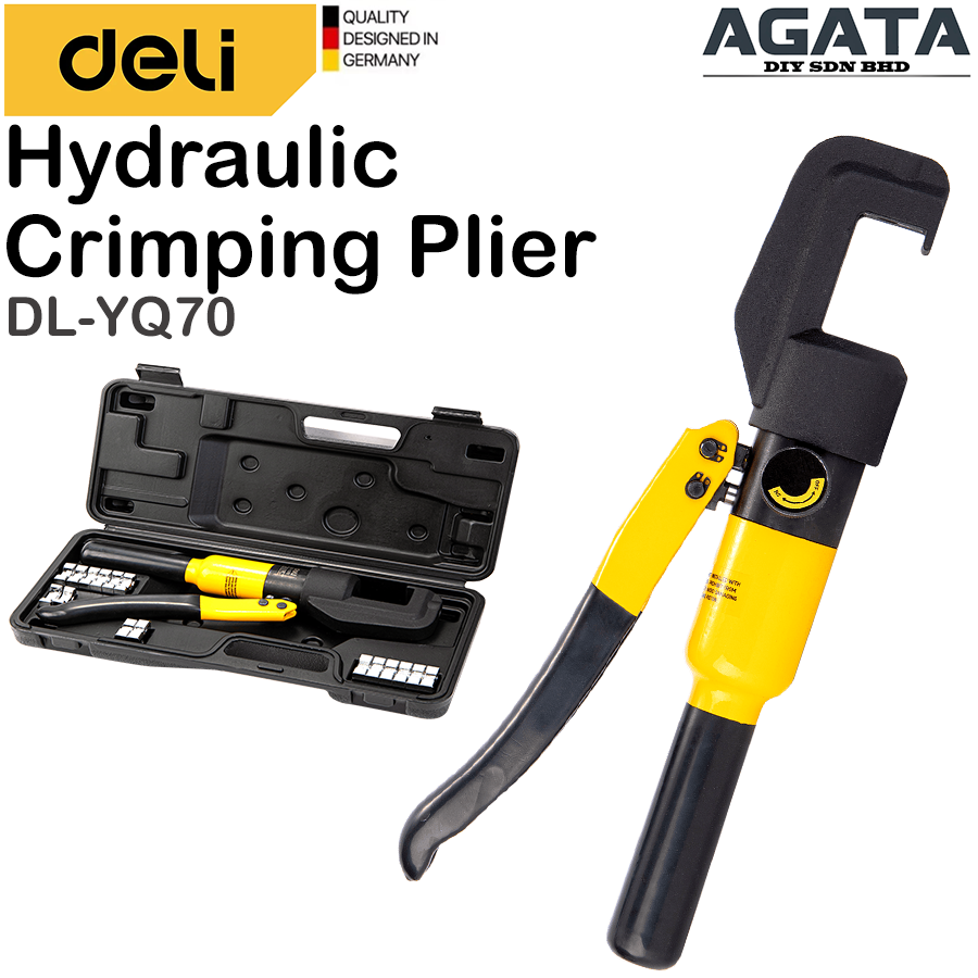 DELI Hydraulic Crimping Plier DL-YQ70 Hand Crimping Tools Cable Pliers ...