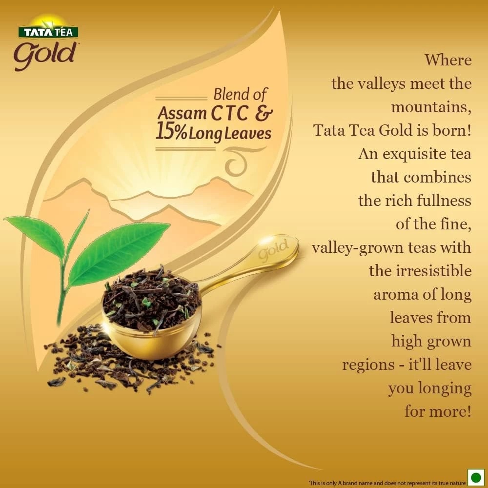 Tata Tea Gold | Assam teas with Gently Rolled Aromatic Long Leaves ...