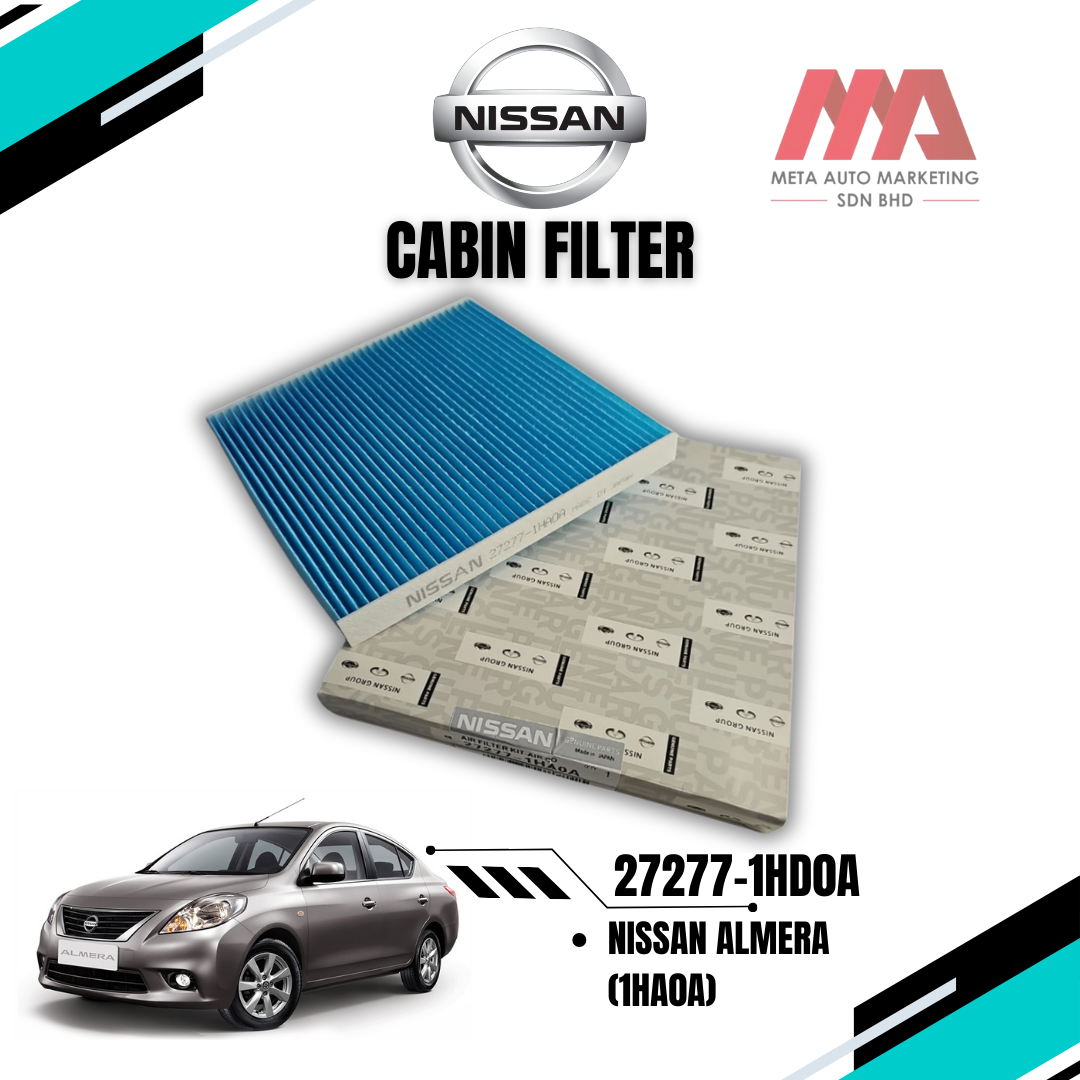 NISSAN AIRCOND CABIN FILTER AIRCOND FILTER 27277-1HD0A - NISSAN ALMERA ...