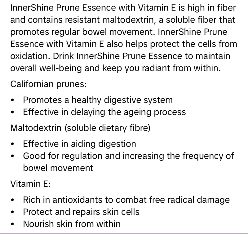 BRAND'S InnerShine Prune Essence with Vit E (1 x 42ml) | Shopee Malaysia