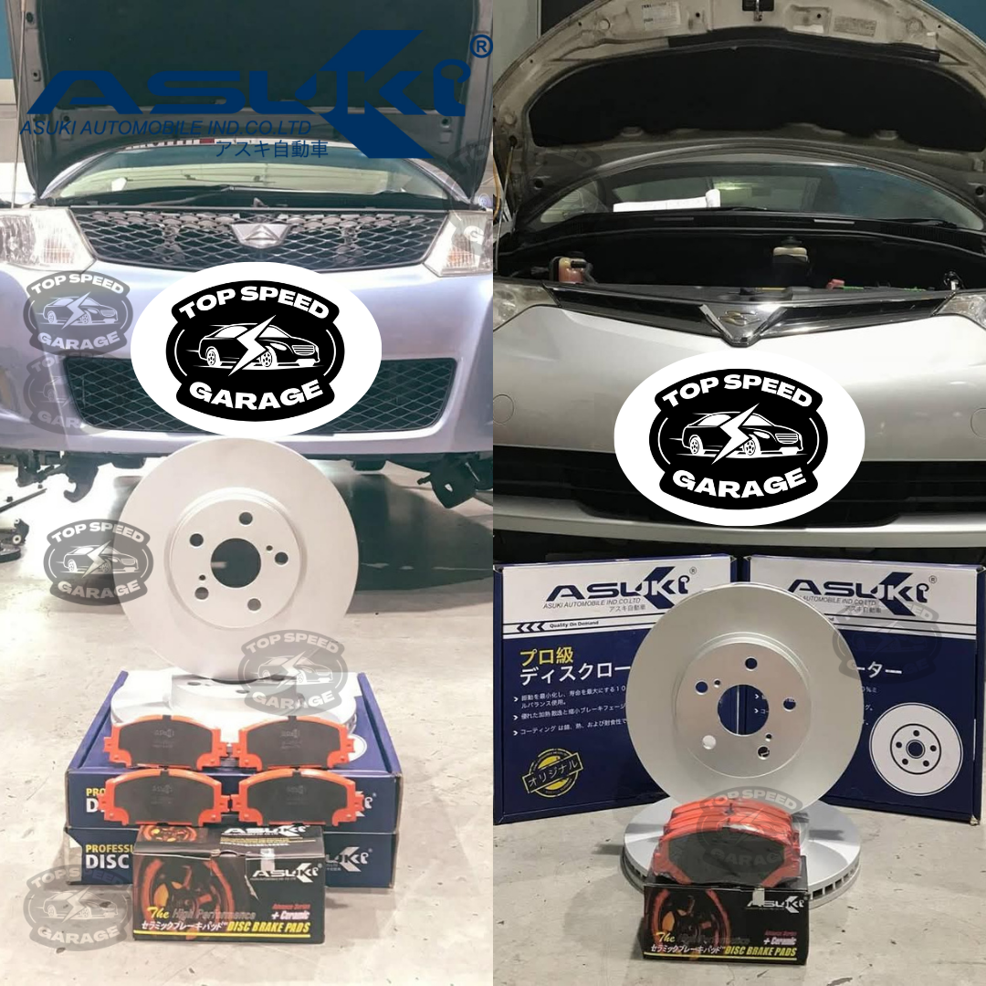 ASUKI PERFORMANCE DISC ROTOR(1SET 2PCS)-PERODUA MYVI LAGI BEST/ MYVI ...