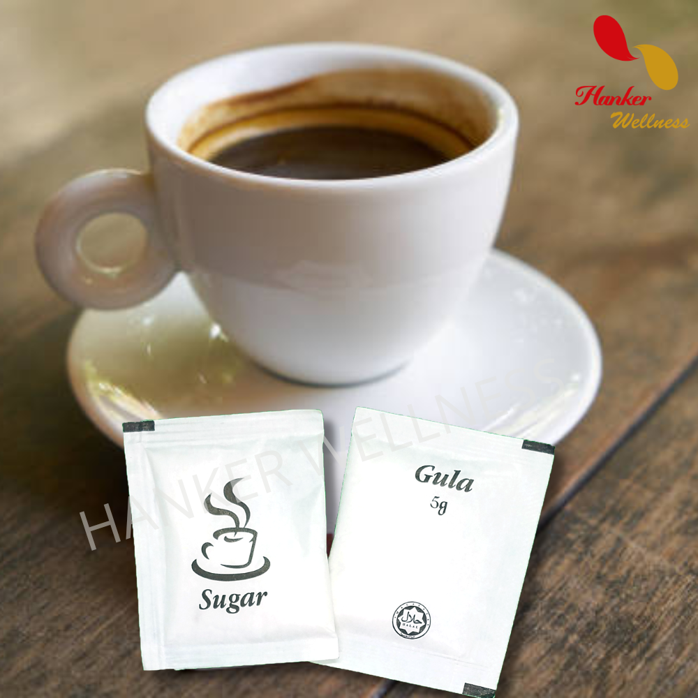 White & Brown Sugar Sachets | Gula Putih & Gula Perang | Individual ...