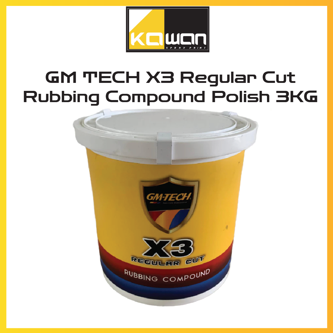 GM TECH X3 REGULAR CUT RUBBING COMPOUND 3KG *NO COD* | Shopee Malaysia