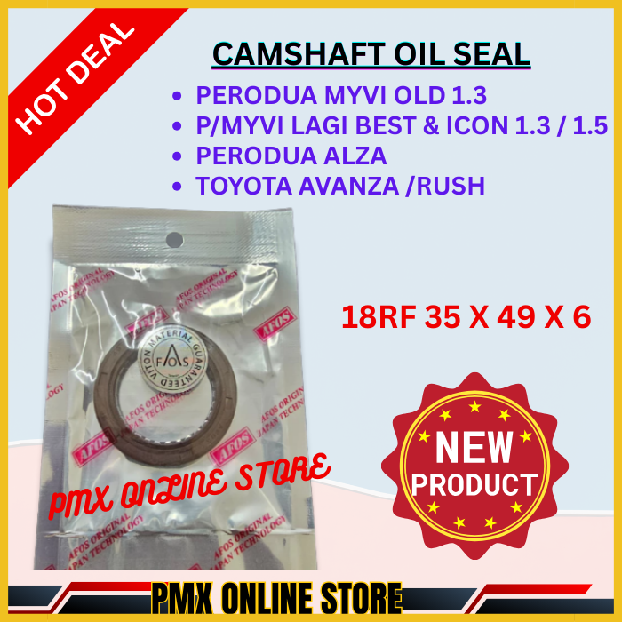 TIMING/ CRANK SHAFT OIL SEAL ( 35 X 49 X 6 ) TOYOTA AVANZA / RUSH / PERODUA MYVI OLD 1.3 / LAGI ...