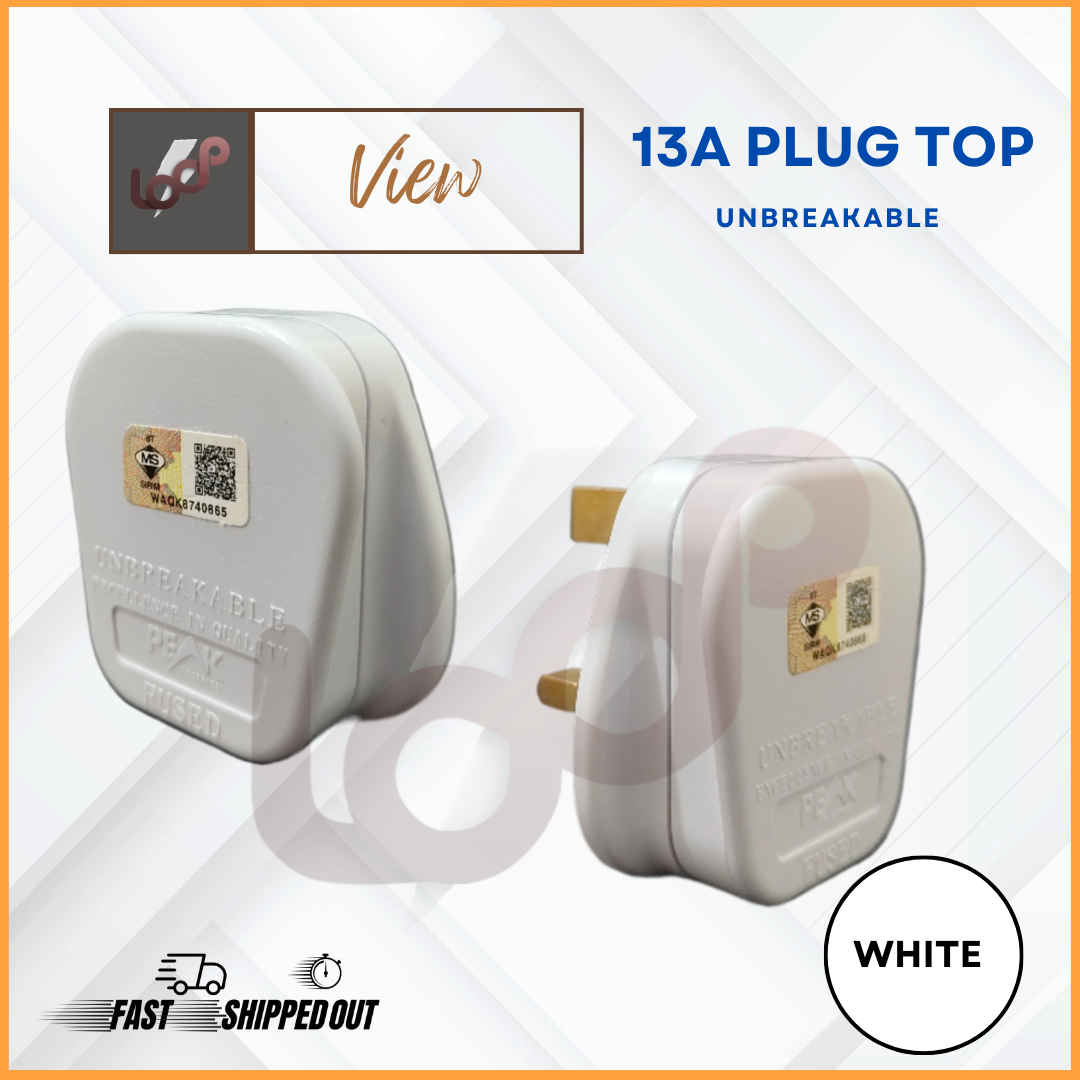 SIRIM APPROVED 13A PLUG TOP / UNBREAKABLE 3 PIN PLUG / 13A PLUG TOP ...
