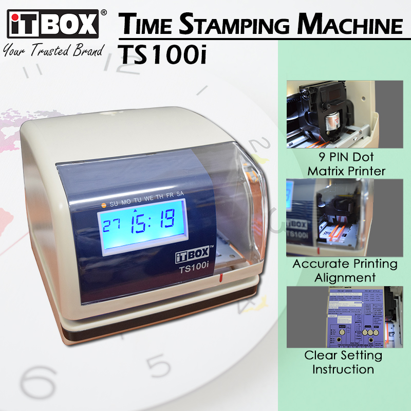 iTBOX TS100i Time Stamping Machine | Time & Date Stamping Machine ...