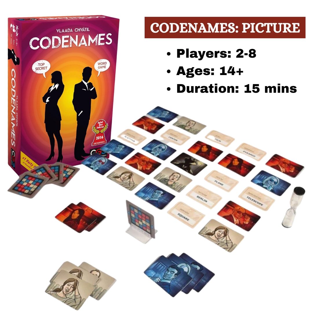 Codenames Board Game Series Secret Agent Game Find The Clue Card Game ...