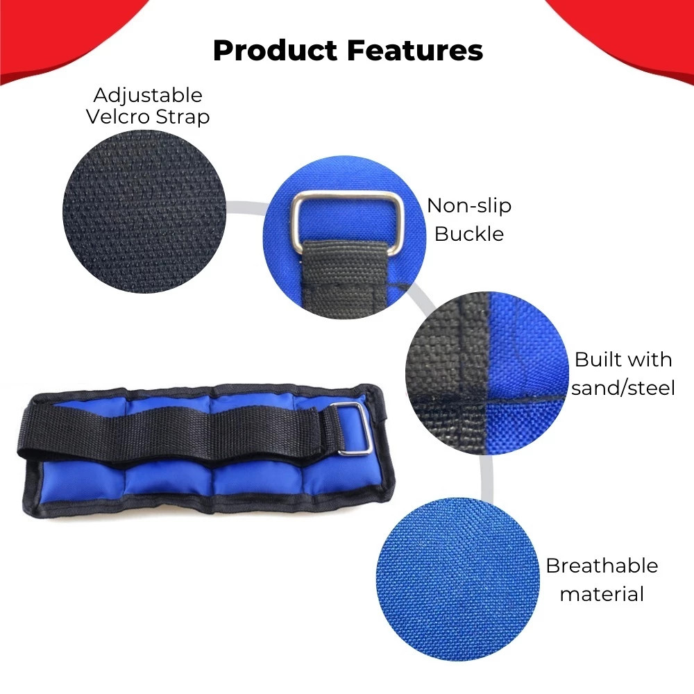 2pc Workout Sand Bag Weight Training Pair Hand Wrist Ankle Muscle ...
