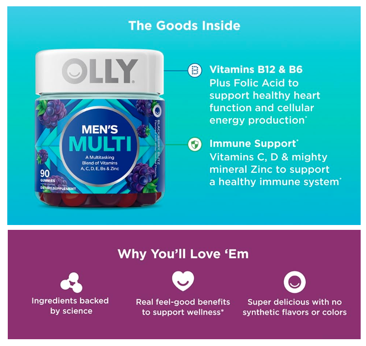 🔥 𝗟𝗜𝗠𝗜𝗧𝗘𝗗 𝗧𝗜𝗠𝗘 𝗗𝗘𝗔𝗟 🔥 OLLY Stress / Complexion / Beauty / Probiotic ...