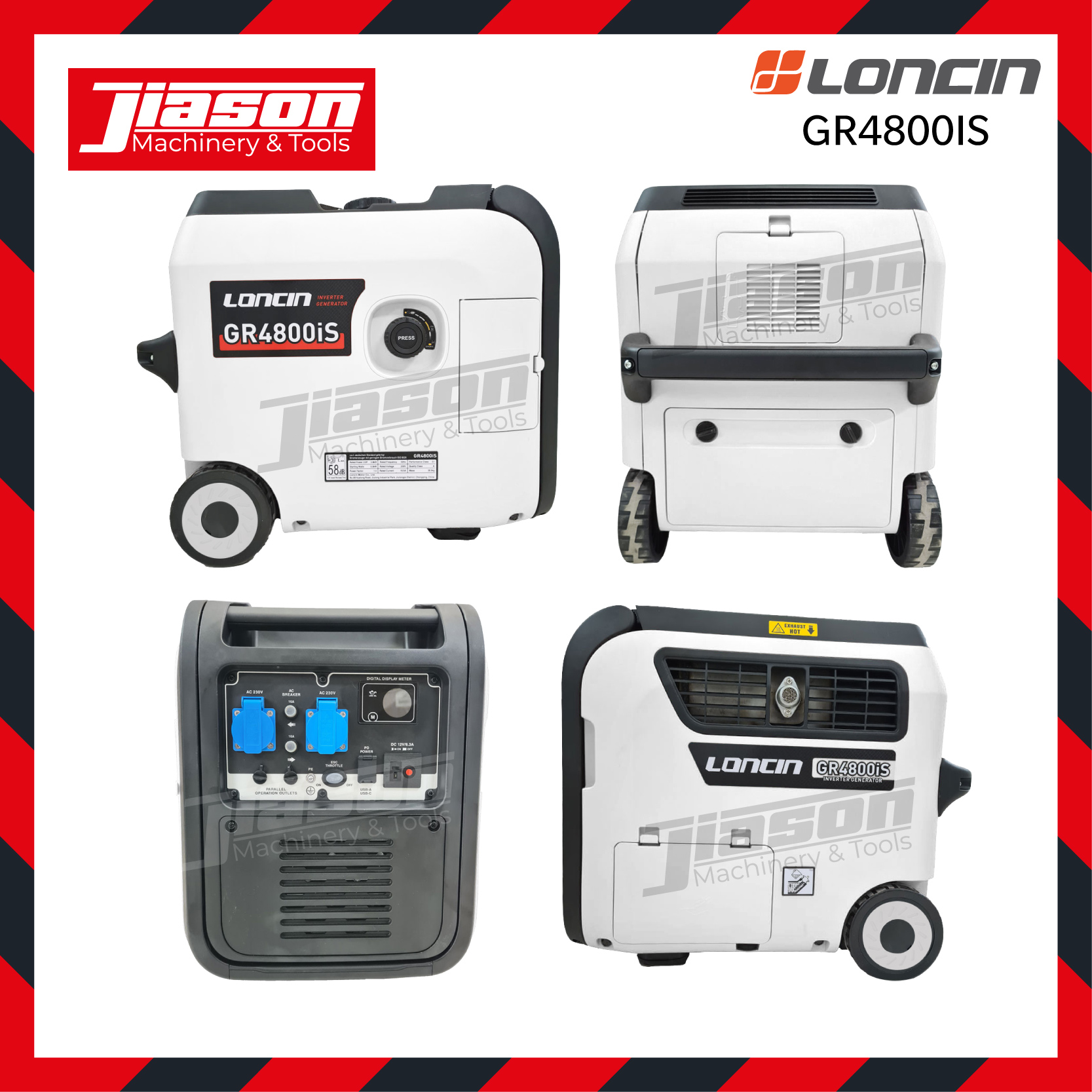 LONCIN GR4800IS 223CC Gasoline Inverter Generator / Penjana 4.8kW | Shopee Malaysia